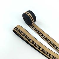 China 2 cm Elastic Bands Narrow Jacquard Elastic Band with Numbers for sale