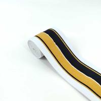 China Jacquard Stripe Band Elastic Web Band Fold Over Elastic Bands for Bags for sale