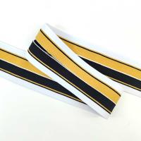 China Jacquard Stripe Band Elastic Web Band Fold Over Elastic Bands for Bags for sale