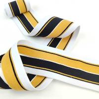 China Jacquard Stripe Band Elastic Web Band Fold Over Elastic Bands for Bags for sale