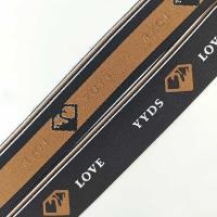 China Custom Elastic Web Band Jacquard Webbing Fancy Pattern Jacquard Elastic Band for Clothing for sale