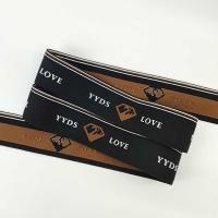 China Custom Elastic Web Band Jacquard Webbing Fancy Pattern Jacquard Elastic Band for Clothing for sale