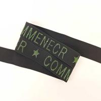 China 4 Day Sample Delivery Black Elastic Band Heat Transfer Jacquard Elastic Bands for Clothing for sale