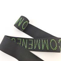 China 4 Day Sample Delivery Black Elastic Band Heat Transfer Jacquard Elastic Bands for Clothing for sale