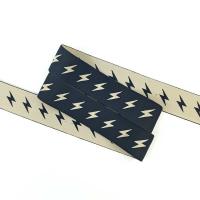 China Free DHL Express Fee Color Black Lightning Pattern Jacquard Elastic Band for sale