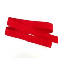 China Red Elastic Band Soft Woven Elastic Web Band Adjustable Stripe Elastic Band for Clothes for sale