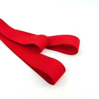 China Red Elastic Band Soft Woven Elastic Web Band Adjustable Stripe Elastic Band for Clothes for sale