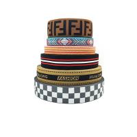 China Fast Delivery Elastic Webbing Black White Jacquard Elastic Daisy Elastic Band for Garment for sale