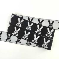 China Fast Delivery Elastic Webbing Black White Jacquard Elastic Daisy Elastic Band for Garment for sale