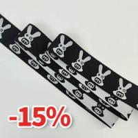 China Fast Delivery Elastic Webbing Black White Jacquard Elastic Daisy Elastic Band for Garment for sale