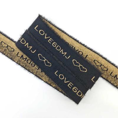 China Fast Delivery Elastic Webbing Nylon Fluff Elastic Band Fancy Design Jacquard Elastic Band with Logo for sale