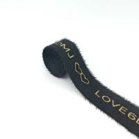 China Fast Delivery Elastic Webbing Nylon Fluff Elastic Band Fancy Design Jacquard Elastic Band with Logo for sale