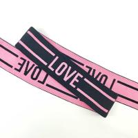 China Free DHL Express Fee Yarn-dyed Elastic Band Fancy Elastic Jacquard Good Quality Elastic Band for sale