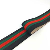 China Free DHL Express Fee Yarn-dyed Elastic Band Stripe Jacquard Web Band Sustainable Elastic Band for sale