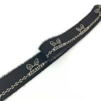 China Free Sample Elastic Webbing Nylon Fluff Jacquard Elastic Fancy Design Elastic Band with Pattern for sale