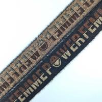 China High Elastic Mink Hair Elastic Band Fluff Loom Band Mink Fleece Elastic Waistband with Letters for sale