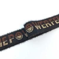 China High Elastic Mink Hair Elastic Band Fluff Loom Band Mink Fleece Elastic Waistband with Letters for sale