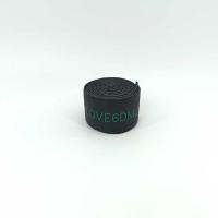 China 4 CM Jacquard Elastic Band Black Elastic Webbing Strap Band Elastic Nylon Webbing Strap with Green Letters for sale