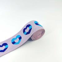 China Huge Inventory Elastic Waistband Cute Heart Elastic Band Jacquard Elastic Band Yarn-dyed Jacquard Elastic Webbing for sale