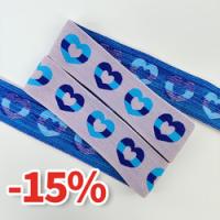 China Huge Inventory Elastic Waistband Cute Heart Elastic Band Jacquard Elastic Band Yarn-dyed Jacquard Elastic Webbing for sale