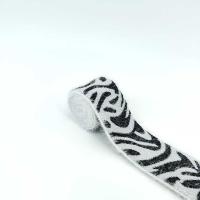 China High Grade with Preferable Pricing Heavy Elastic Ribbon Fluff Elastic Band Zebra Jacquard Elastic Band for sale