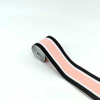 China Free Sample Elastic Polyester Strap Sustainable Pink Strap Elastic Band for Hatband for sale