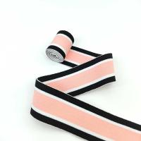 China Free Sample Elastic Polyester Strap Sustainable Pink Strap Elastic Band for Hatband for sale