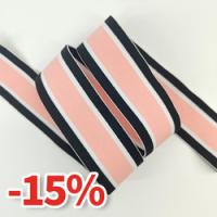 China Free Sample Elastic Polyester Strap Sustainable Pink Strap Elastic Band for Hatband for sale