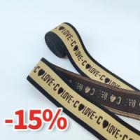 China Good Quality Sustainable Custom Logo Elastic Band Fancy Yarn-Dyed Elastic Webbing Jacquard Elastic Band for sale