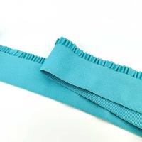 China Fast Delivery Elastic Webbing Shirring Elastic Band Ruffle Ribbon Woven Elastic Band for sale
