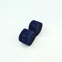 China Navy Letter Pattern Narrow Stretch Lace Trim Decorative Elastic Ribbon Christmas Elastic Ribbon for sale