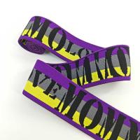 China 4 Day Sample Delivery Fancy Elastic Band Letter Elastic Head Band Heavy Elastic Webbing for sale