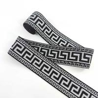 China New Design Black Elastic Web Band Jacquard Elastic Band Elastic Webbing for Clothes for sale