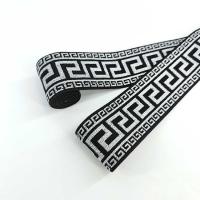 China New Design Black Elastic Web Band Jacquard Elastic Band Elastic Webbing for Clothes for sale