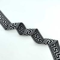 China New Design Black Elastic Web Band Jacquard Elastic Band Elastic Webbing for Clothes for sale