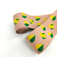 China Guangdong Factory New Design Jacquard Elastic Webbing Elastic Waistband Custom Stripe Webbing Elastic Woven Band for sale