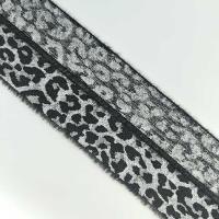 China Fluff Elastic Webbing Customized Letter Web Band Pattern Jacquard Elastic Waistband for Clothes for sale