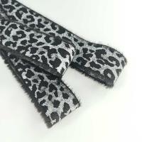 China Fluff Elastic Webbing Customized Letter Web Band Pattern Jacquard Elastic Waistband for Clothes for sale