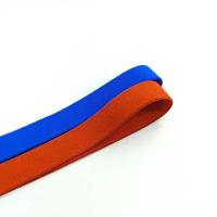 China Fold Over Yarn-dyed Nice Quality Elastic Band Stretchy Knitting Band Elastic Band for Clothes for sale