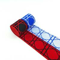 China Daisy Jacquard Waistband Rich in Pattern Good Elasticity Elastic Webbing Stretchable Elastic Band for sale