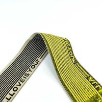 China Guangzhou Globe Garment Accessories Jacquard Pattern Elastic Band Jacquard Elastic Label Band Jacquard Elastic Hairband for sale