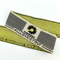 China Guangzhou Globe Garment Accessories Jacquard Pattern Elastic Band Jacquard Elastic Label Band Jacquard Elastic Hairband for sale