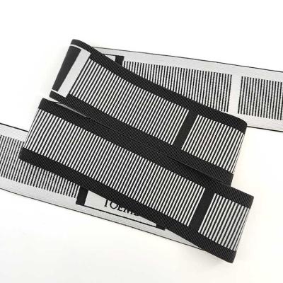 China Wholesale Elastic Waistband Jacquard Stretchy Ribbon Elastic Trim Band for Garments for sale