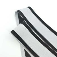 China Factory Direct Supply Fancy Stretchy Polyester Waistband Yarn-dyed Elastic Trim Bands for Clothes for sale