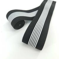 China Customized Stretchy Edge Band Jacquard Resistance Ribbon Elastic Trim Band for Hats for sale