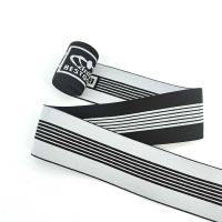 China Customized Stretchy Edge Band Jacquard Resistance Ribbon Elastic Trim Band for Hats for sale