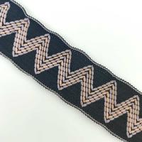 China Beautiful Eco-friendly Invisible Waistband Resistance Webbing High Quality Zigzag Elastic Trim Band for sale
