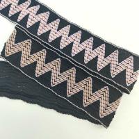China Beautiful Eco-friendly Invisible Waistband Resistance Webbing High Quality Zigzag Elastic Trim Band for sale