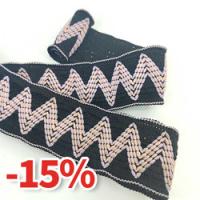 China Beautiful Eco-friendly Invisible Waistband Resistance Webbing High Quality Zigzag Elastic Trim Band for sale