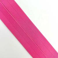 China Custom heavy satin elastic band webbing yoga elastic band narrow elastic hat band for sale